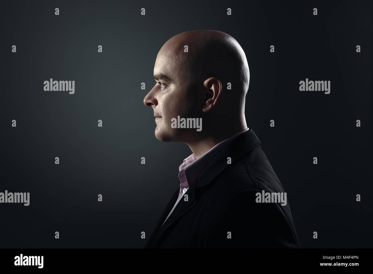 Bald white beard adult man hi-res stock photography and images - Alamy