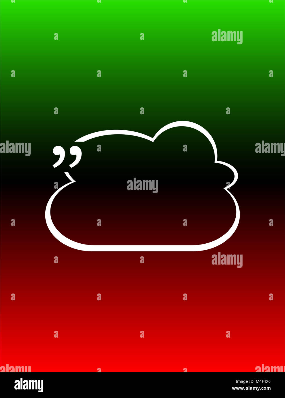 Quotation Mark Speech Bubble. Quote sign icon. Abstract background ...