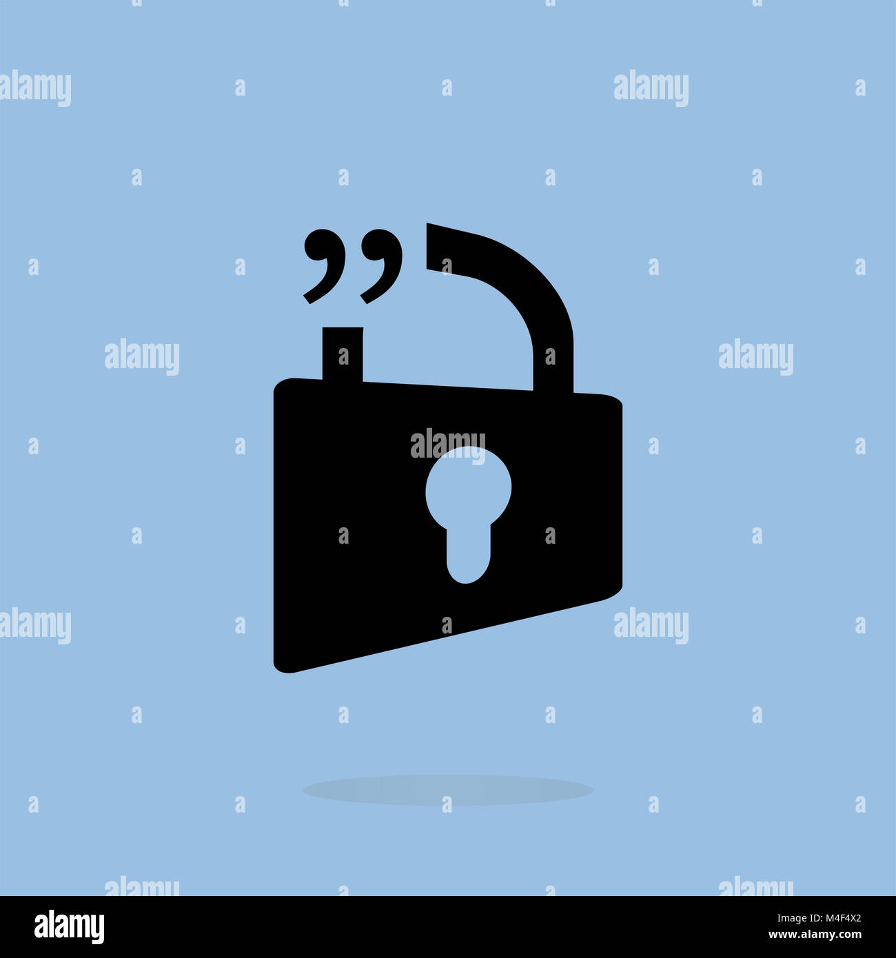 Quotation Mark Speech Bubble. Quote sign icon. Abstract background ...