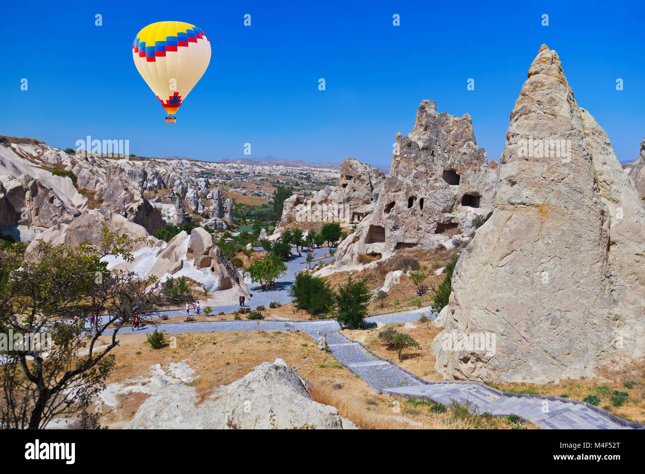 Hot air balloon over Cappadocia Stock Photo - Alamy