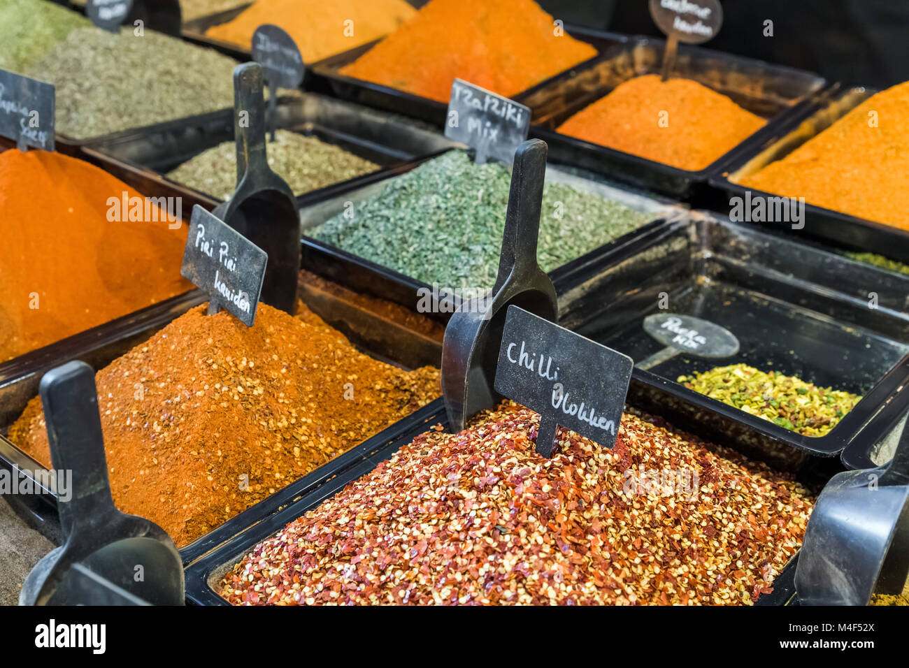 Spices on market in Rotterdam Netherlands Stock Photo - Alamy