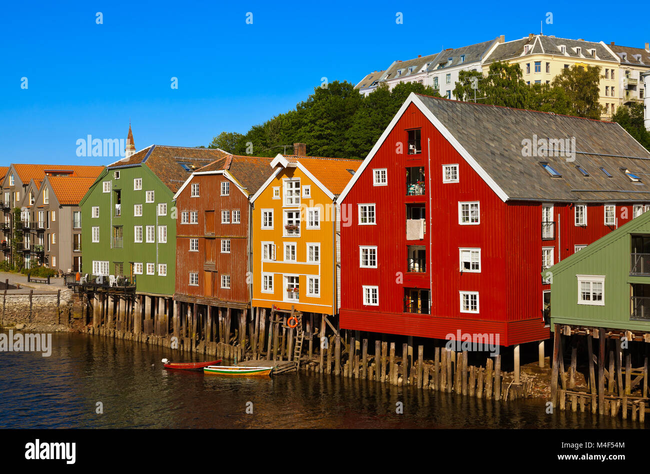 Cityscape of Trondheim Norway Stock Photo - Alamy