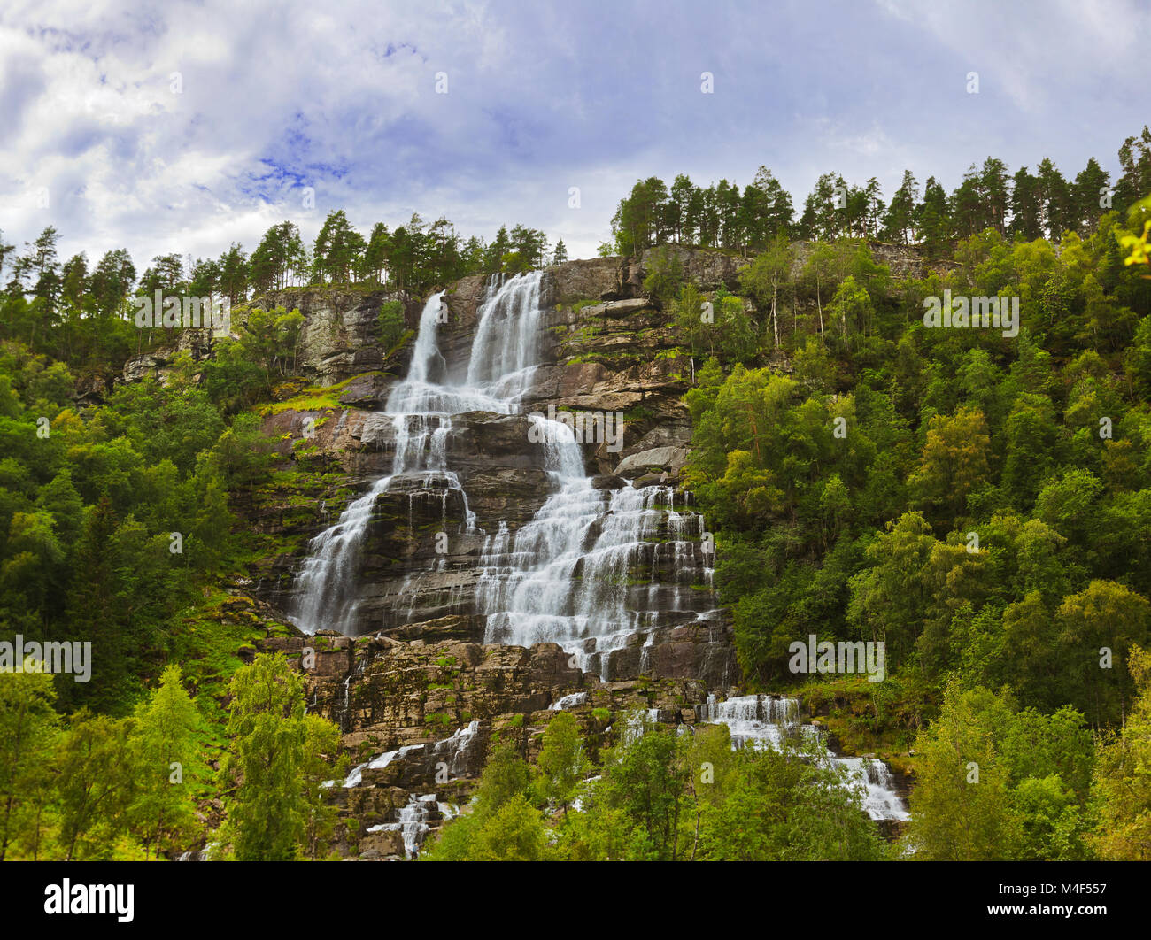 Tvindefossen Waterfall Voss Norway Stock Photos & Tvindefossen ...