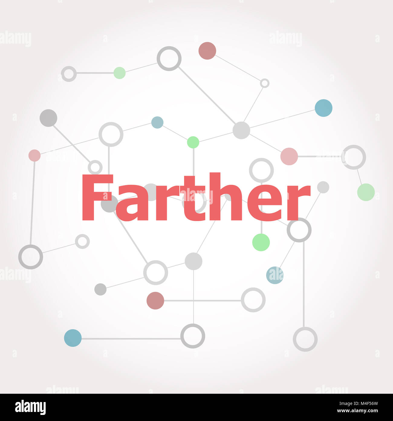 Text Father. Social concept . Connected lines with dots Stock Photo - Alamy