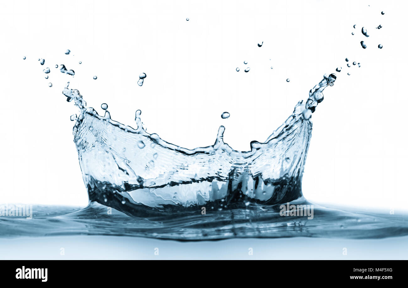 Water splash isolated on white background Stock Photo - Alamy