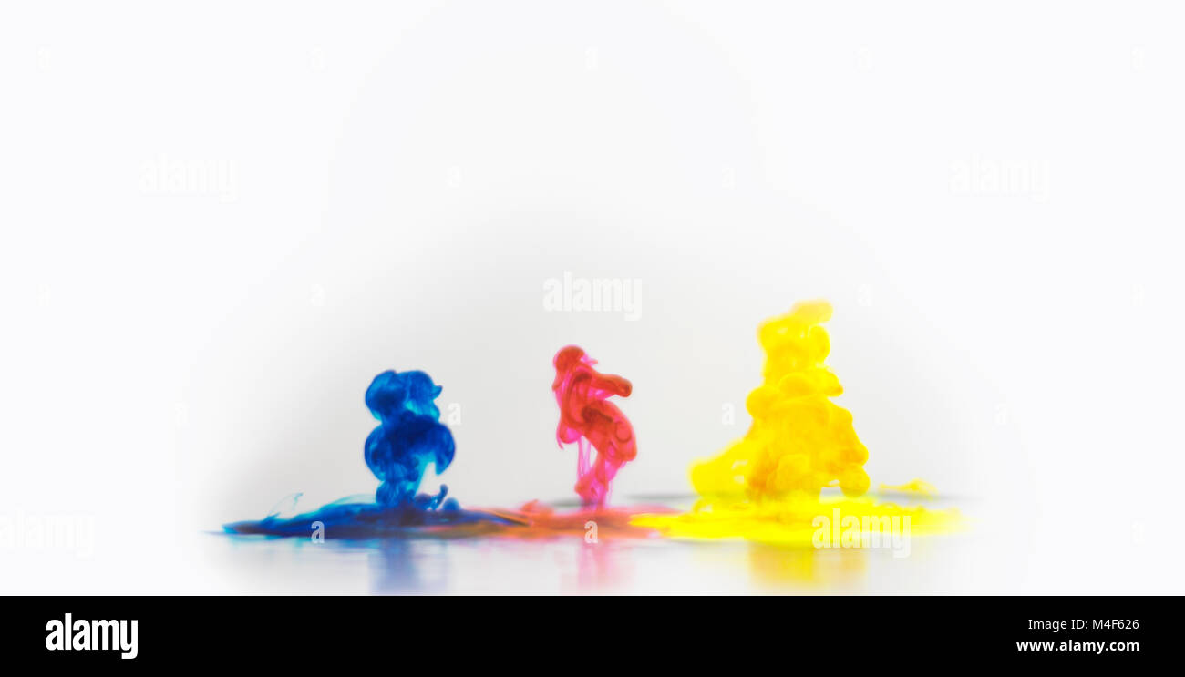 Colour Ink flowing in the water Stock Photo - Alamy