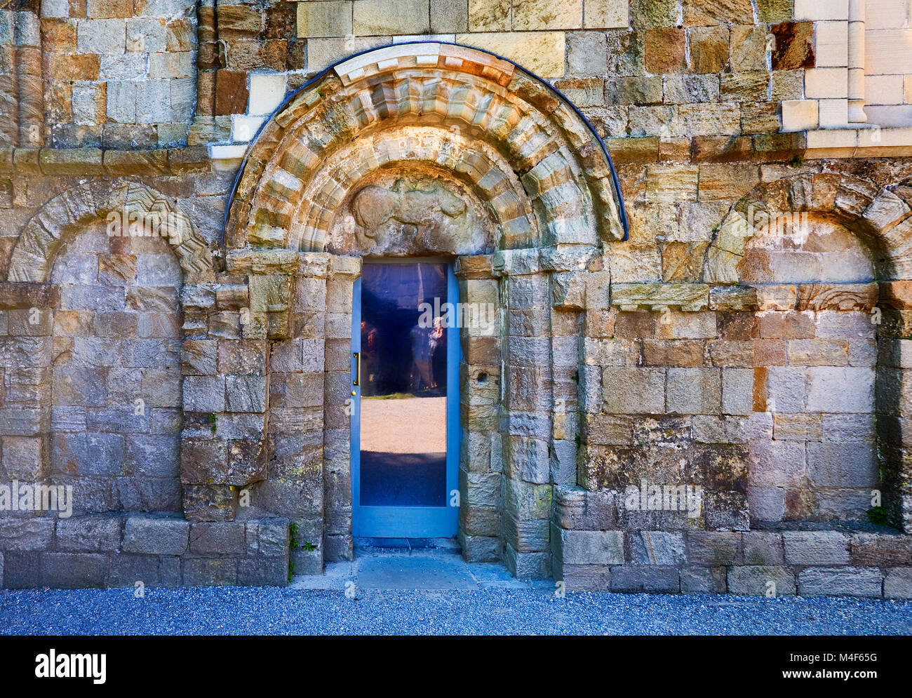 Romanesque Doorway at the entrance to 12th Century Cormac's Chapel ...