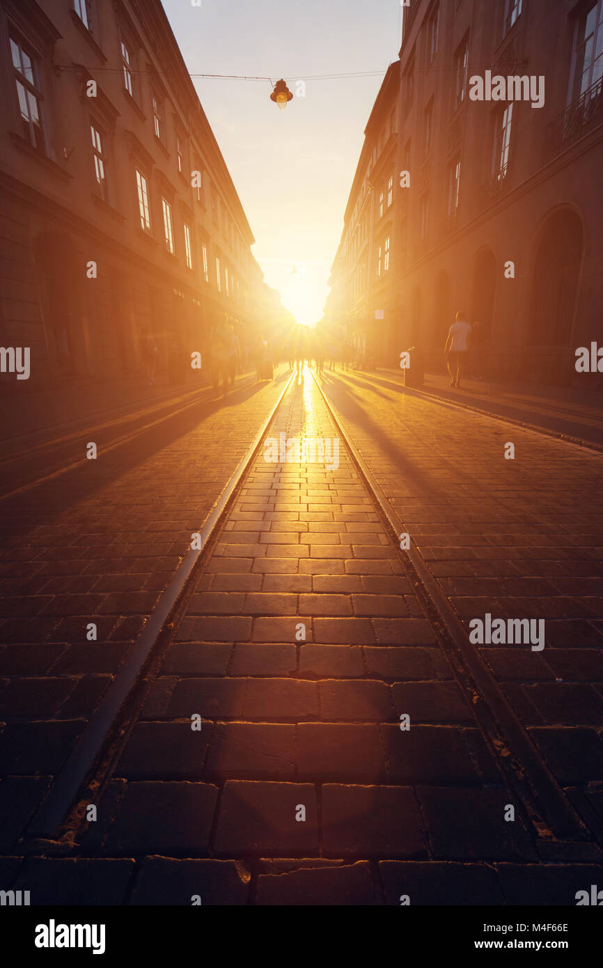Empty old town hi-res stock photography and images - Alamy