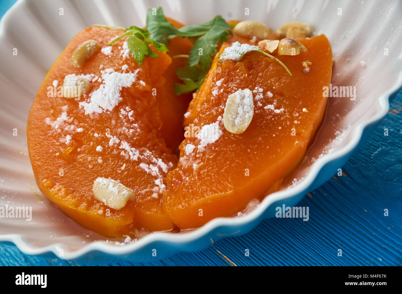 Firinda Kabak Tatlisi - Traditional Turkish pumpkin dessert Stock Photo ...
