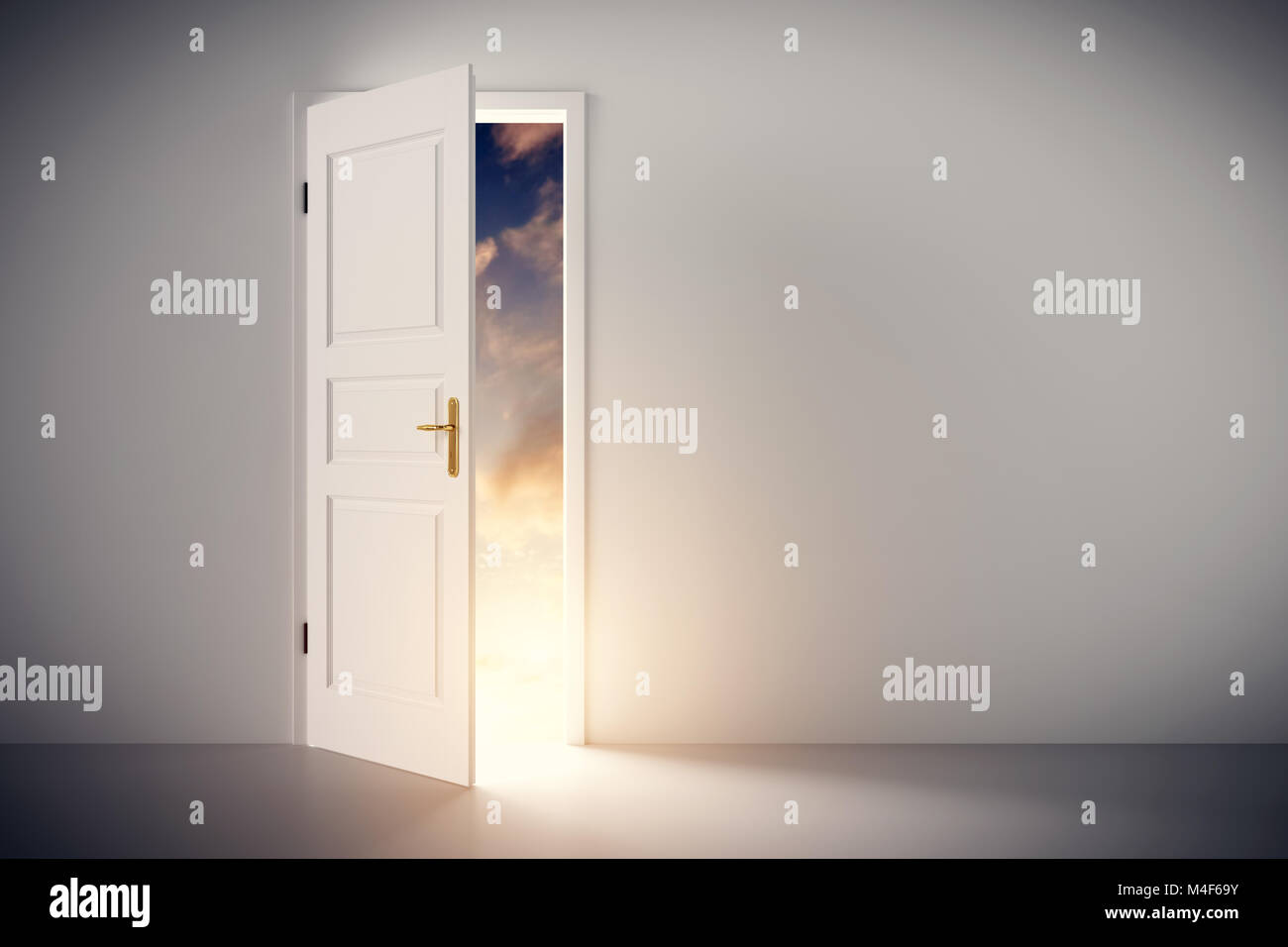 Half open door hi-res stock photography and images - Alamy