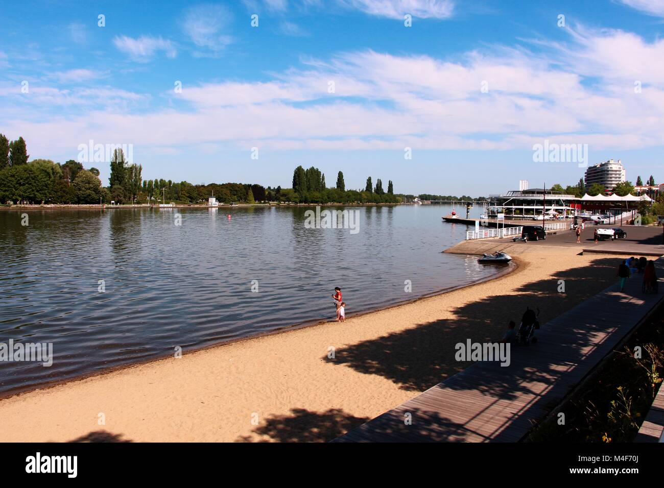 Riverside of Allier river in Vichy, Auvergne, France Stock Photo - Alamy