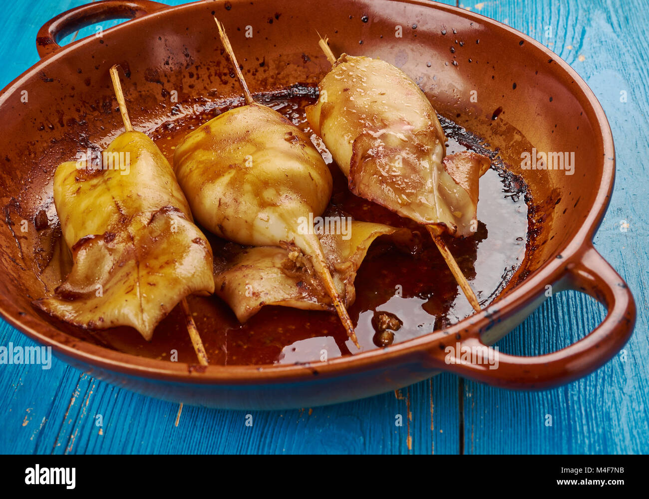 ikayaki - baked or grilled squid, popular fast food in Japan Stock ...