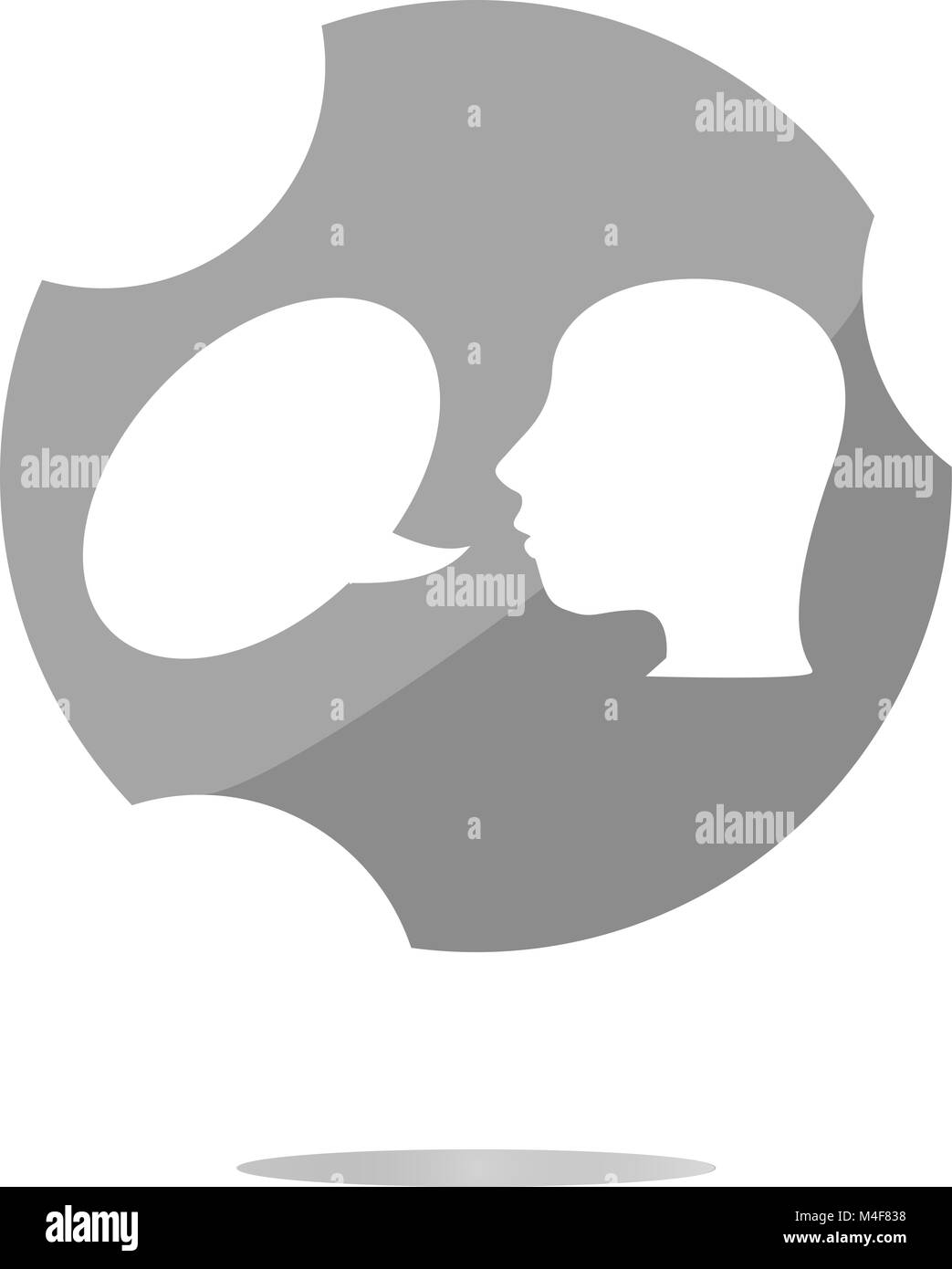 Speech bubble business communication Black and White Stock Photos ...