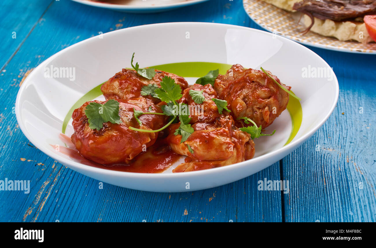 Kenyans love chicken, African Style close up Stock Photo - Alamy