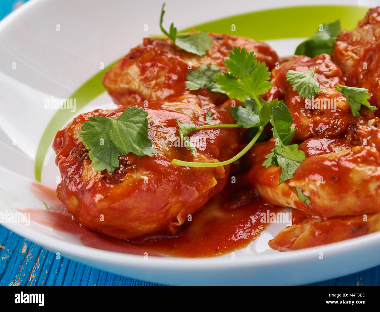 Kenyans love chicken, African Style close up Stock Photo - Alamy