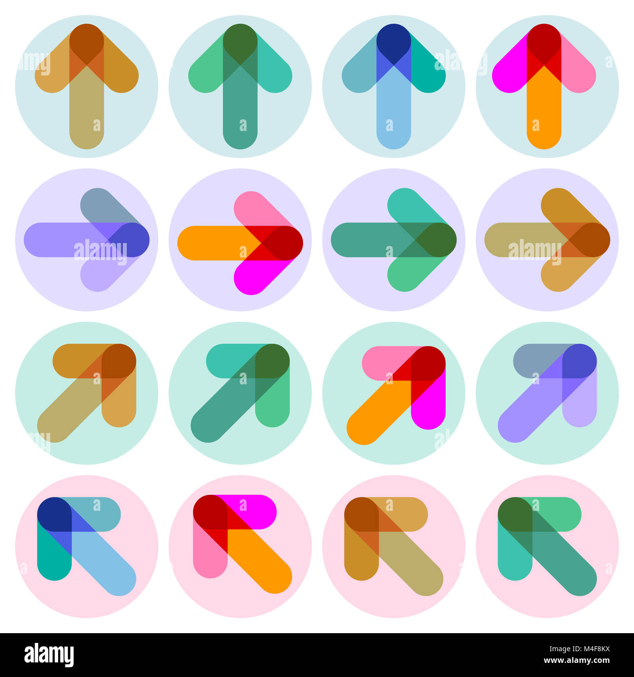 Abstract colorful arrows, direction, illustration Stock Photo - Alamy