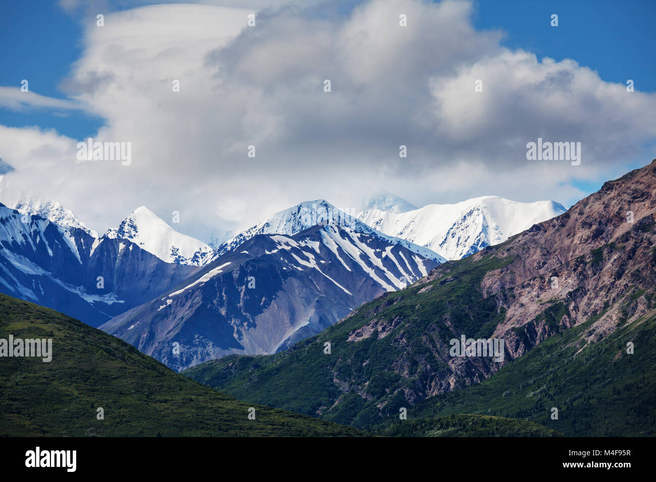 Mountains in Alaska Stock Photo - Alamy
