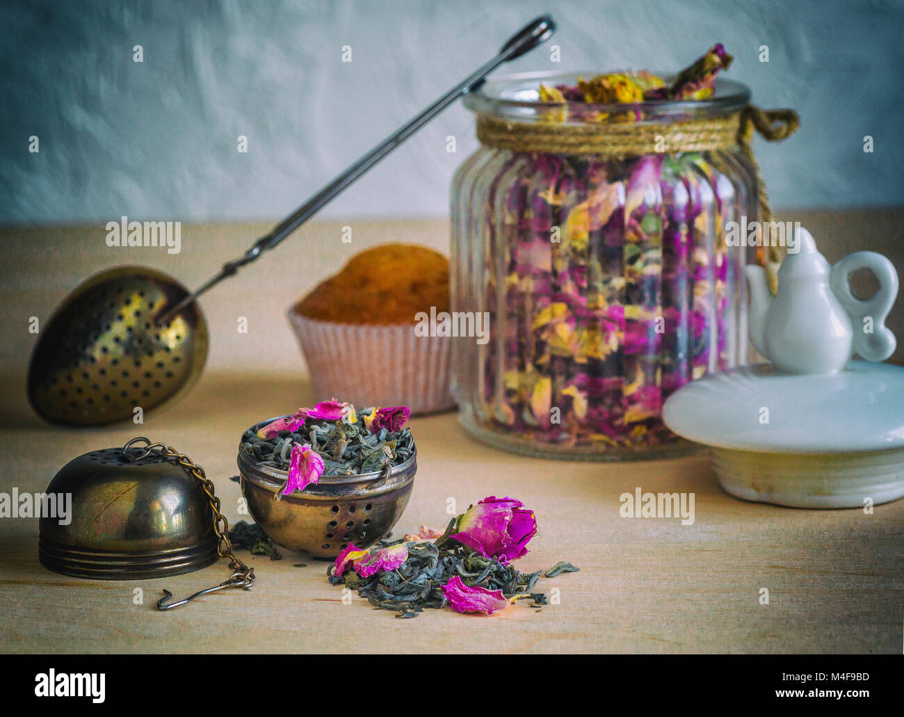 Tea strainer closeup Stock Photo - Alamy