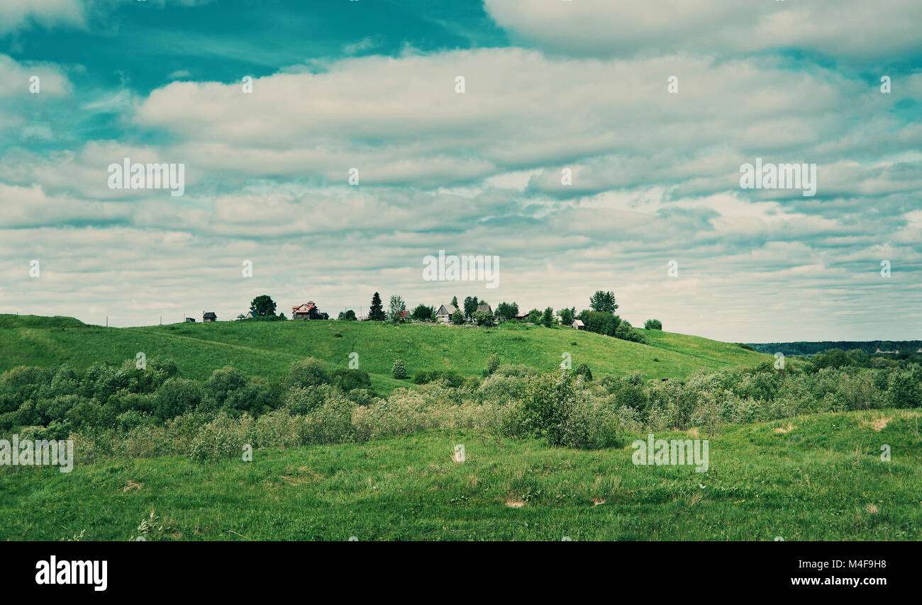 Russian spring meadow Stock Photo - Alamy