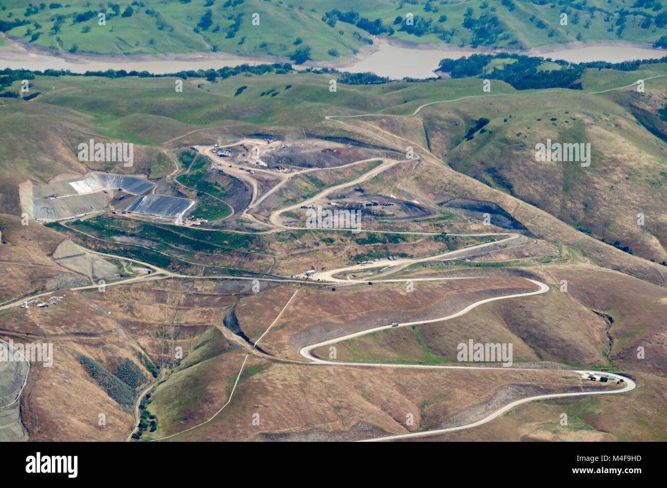 flying over california hills and valleys Stock Photo - Alamy