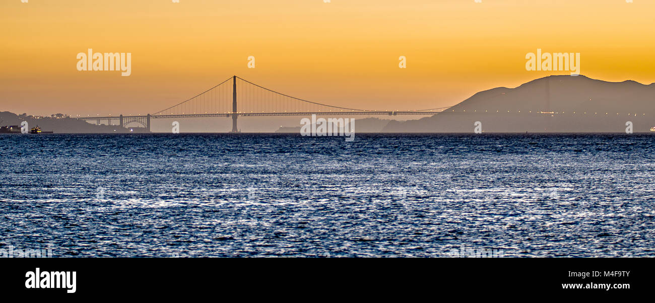 Alcatraz view evening hi-res stock photography and images - Alamy