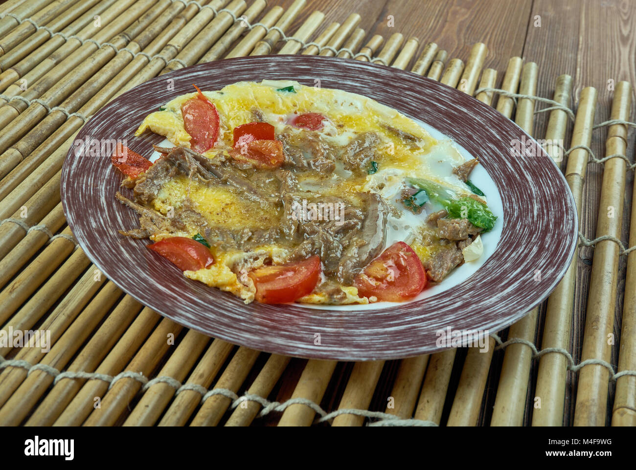 Machacado con huevo Stock Photo - Alamy