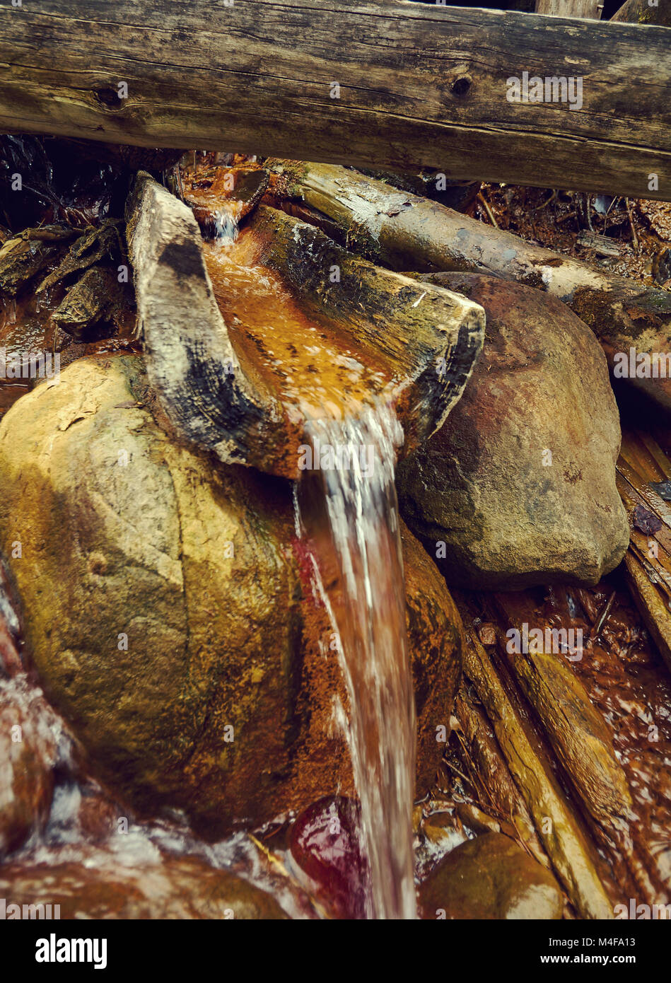 Natural source of mineral curative water Stock Photo - Alamy