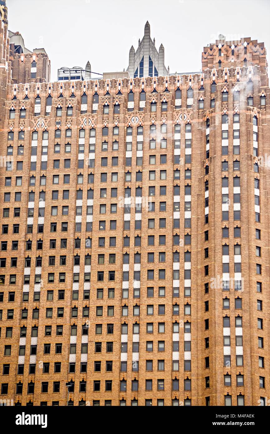 detroit city downtown and surroundings in winter Stock Photo - Alamy