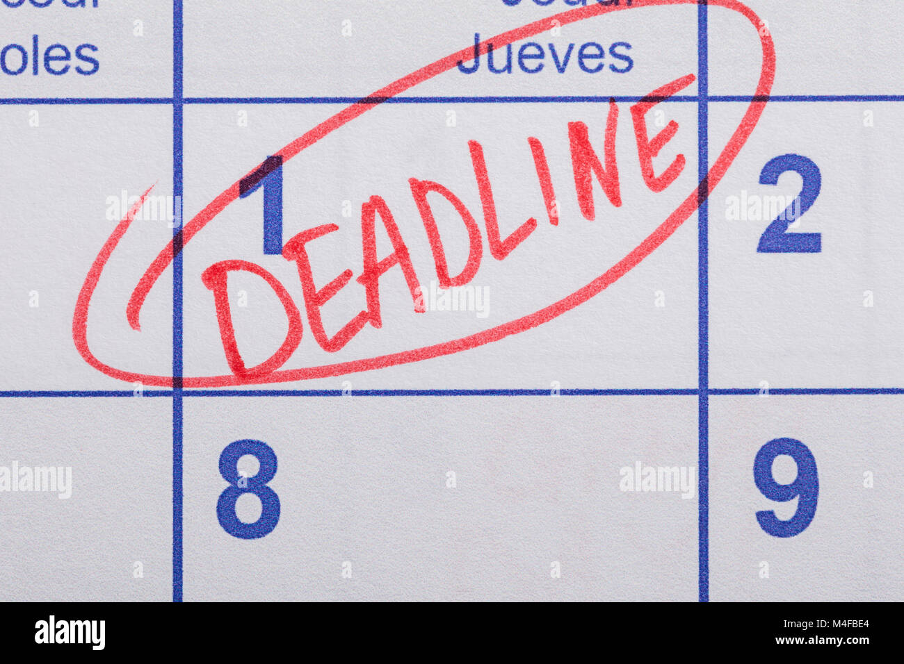 Week planner hi-res stock photography and images - Alamy