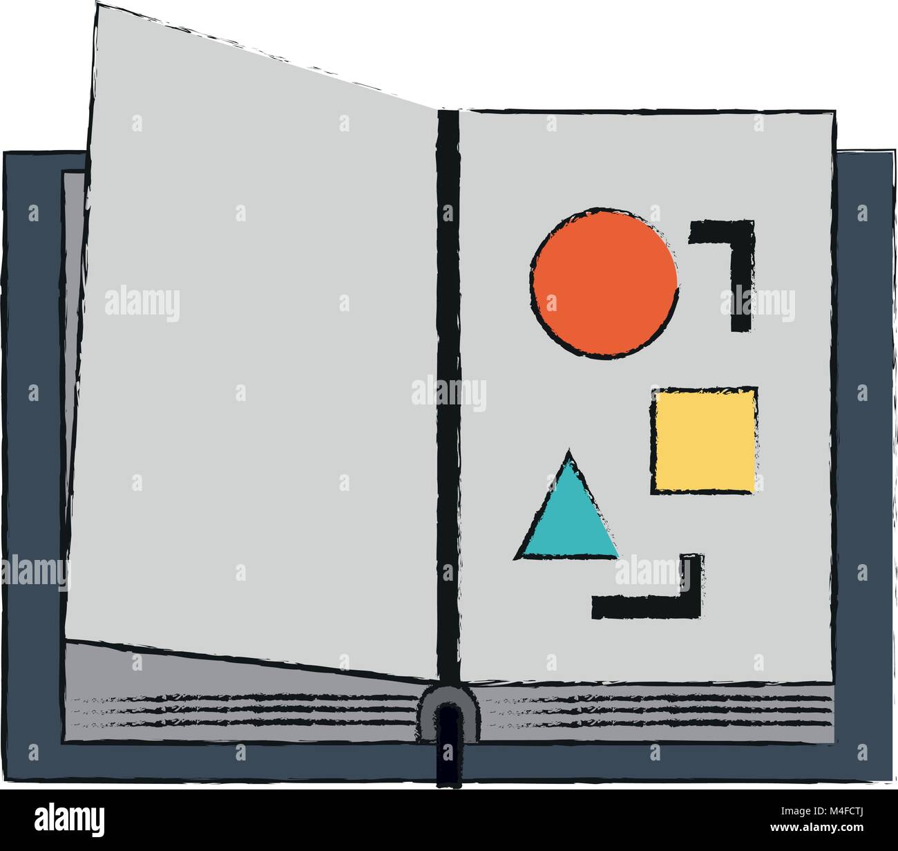 Open book basic shapes hi-res stock photography and images - Alamy