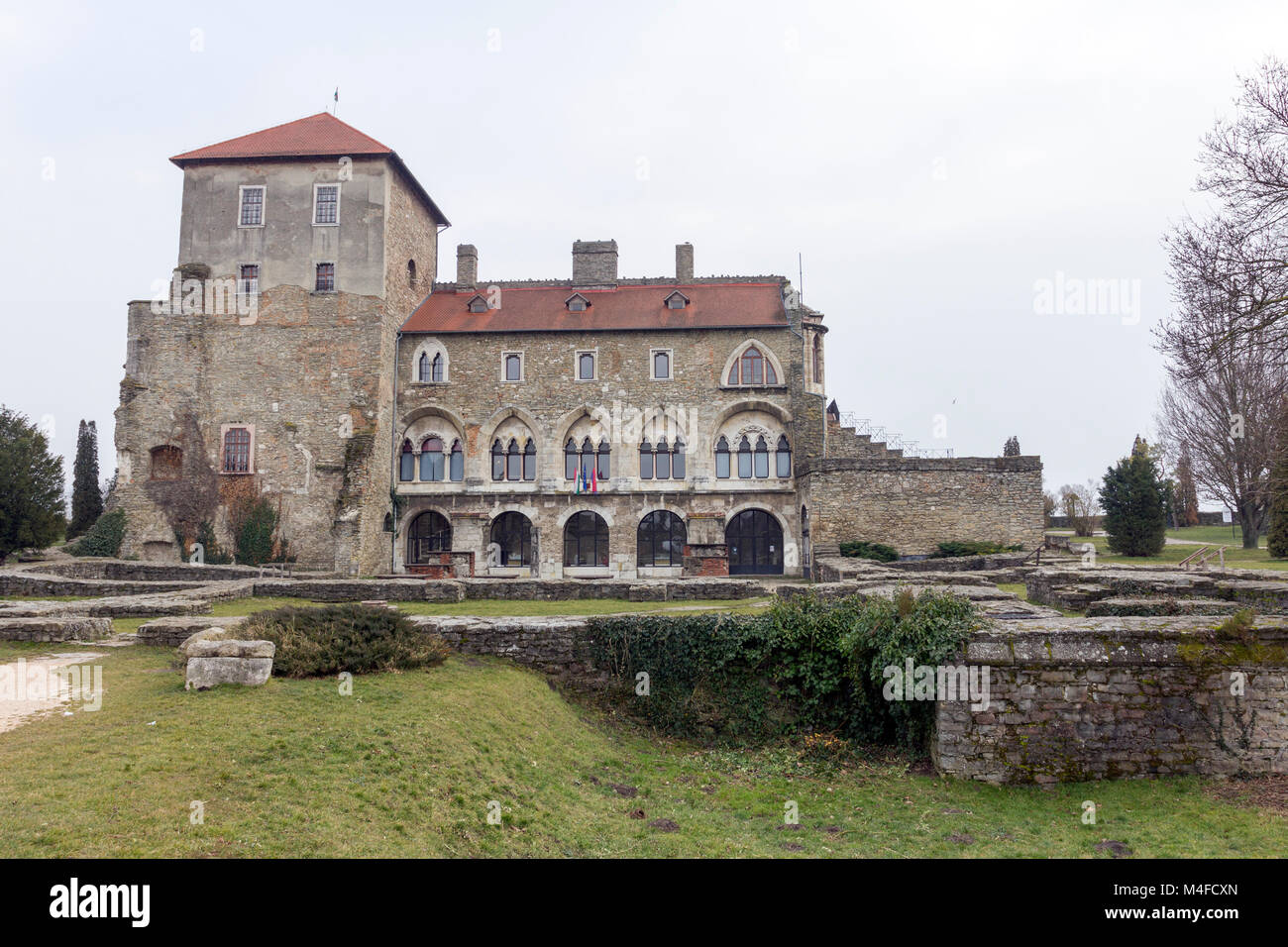 The medieval Tata Castle in Tata, Hungary Stock Photo - Alamy