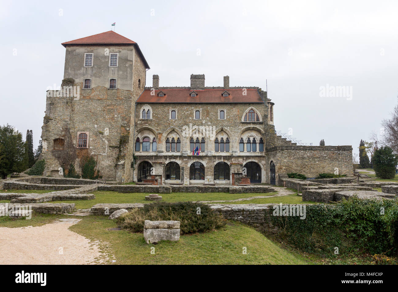 The medieval Tata Castle in Tata, Hungary Stock Photo - Alamy