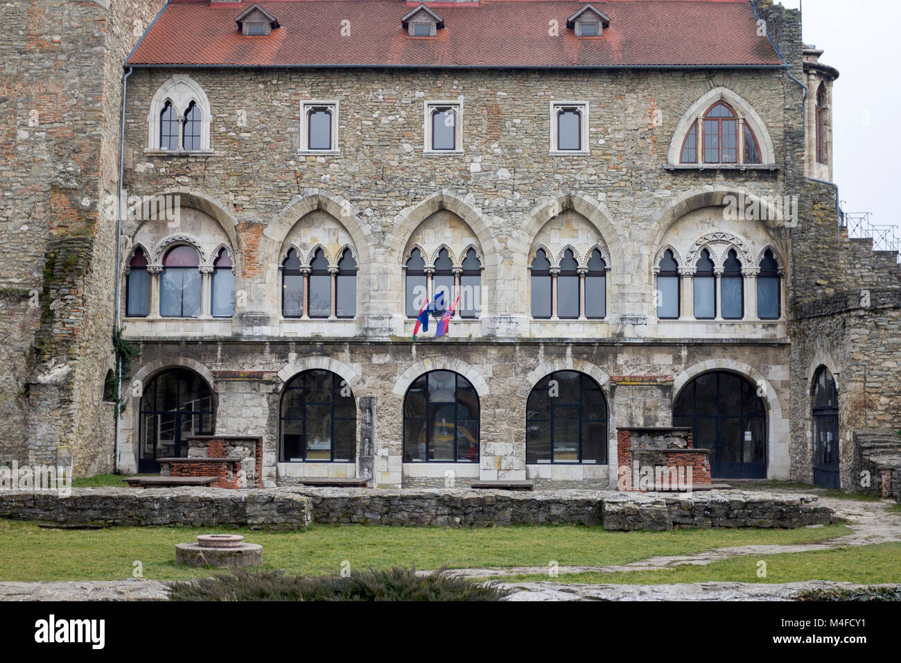 The medieval Tata Castle in Tata, Hungary Stock Photo - Alamy