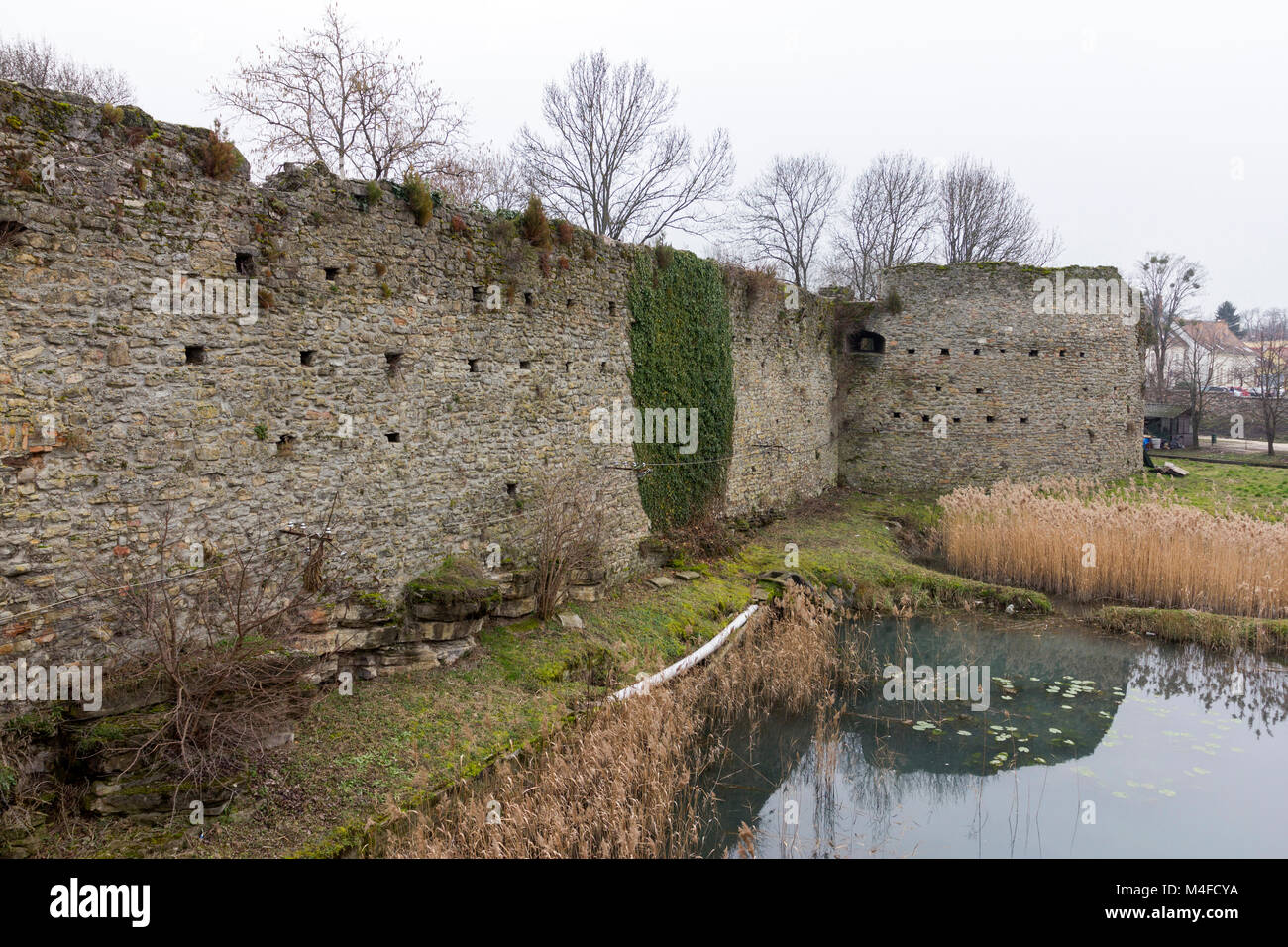 The medieval Tata Castle in Tata, Hungary Stock Photo - Alamy