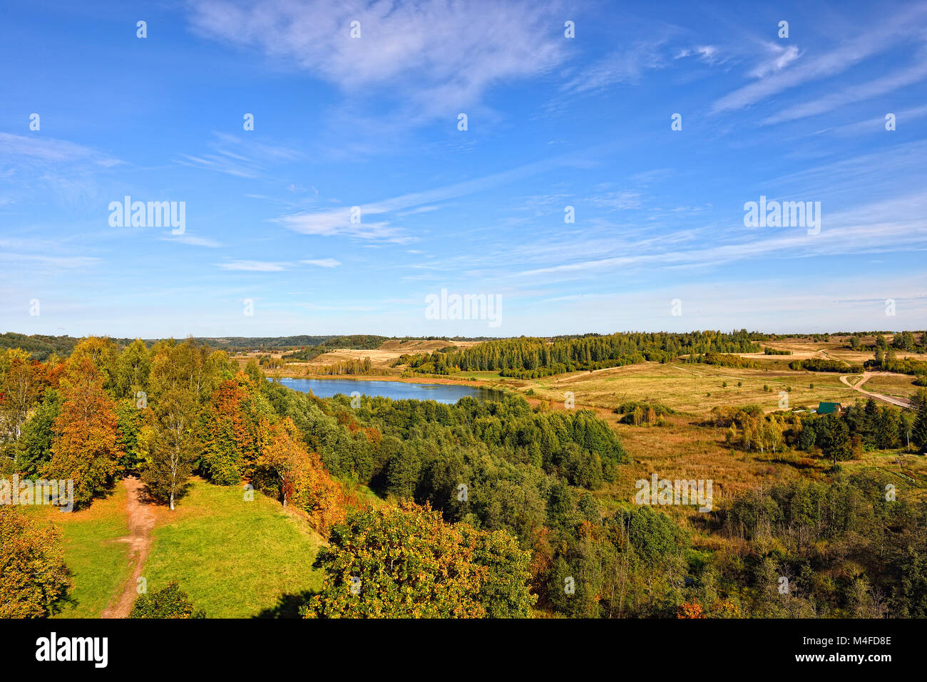 Russia village hills hi-res stock photography and images - Alamy
