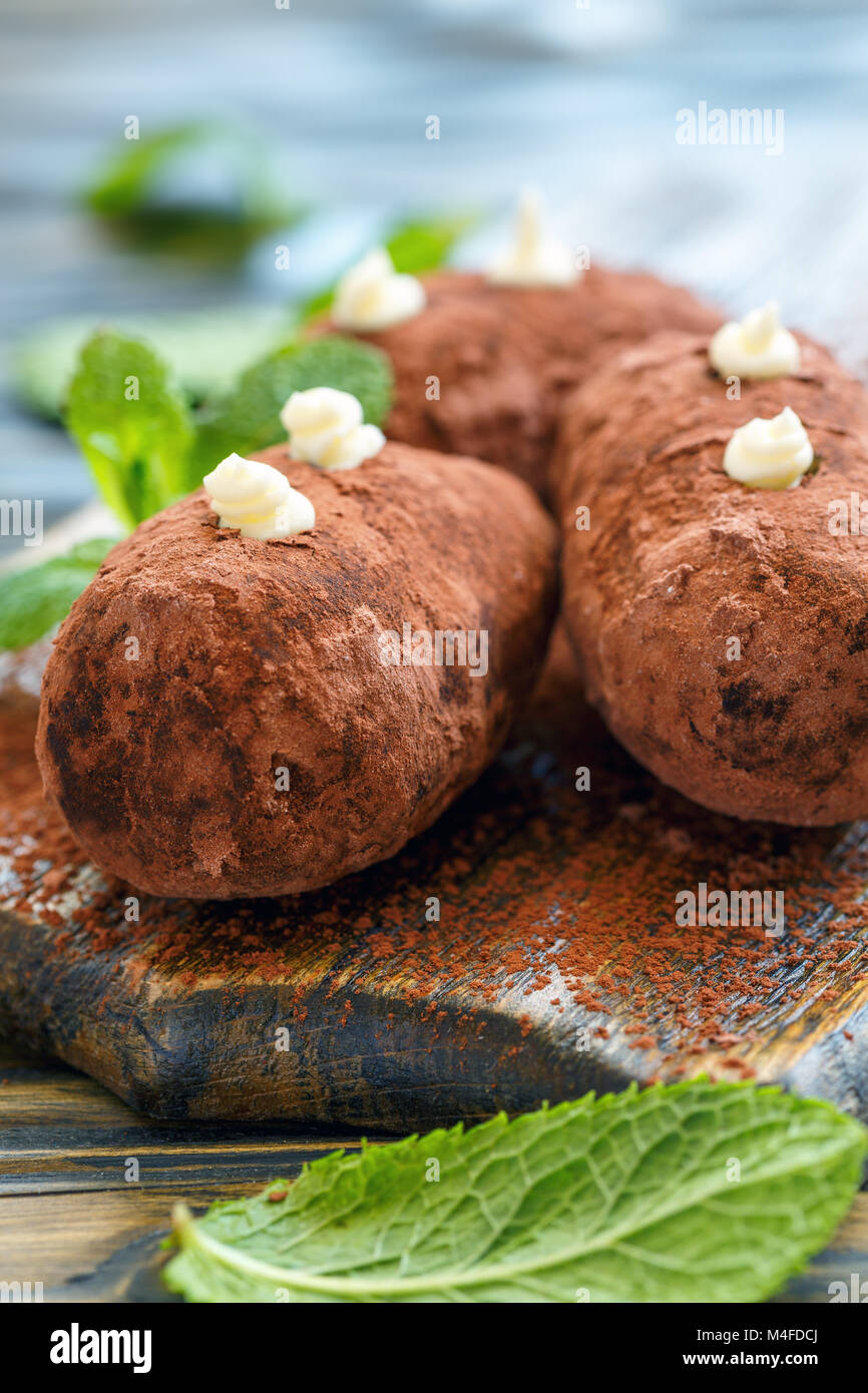Traditional Russian dessert truffle fries Stock Photo - Alamy