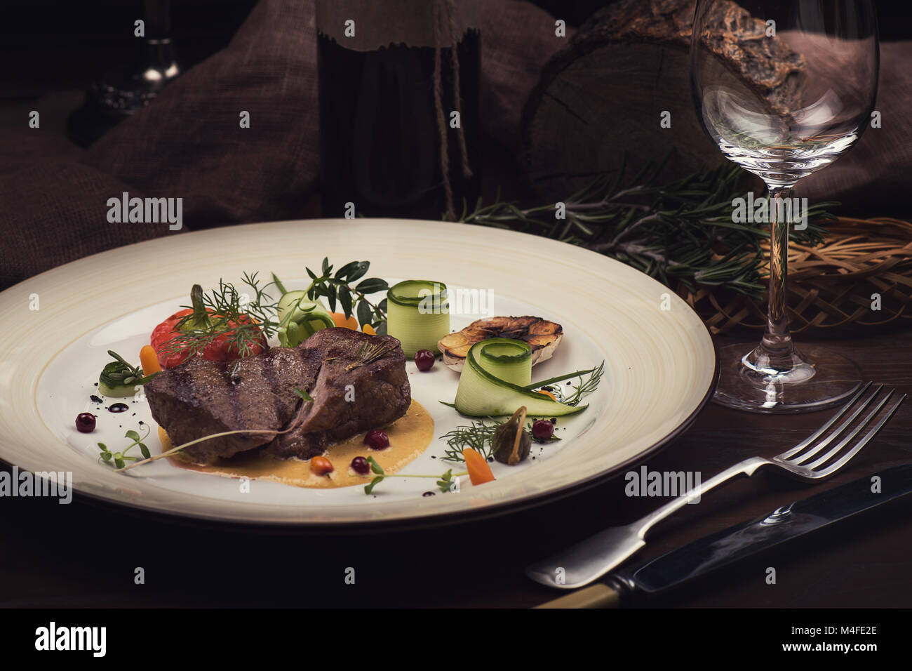 Roasted beef meat Stock Photo - Alamy