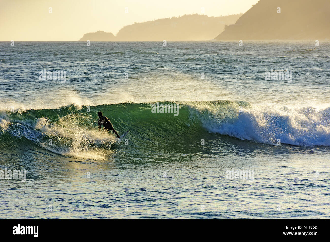 Wave sunset surf hi-res stock photography and images - Alamy