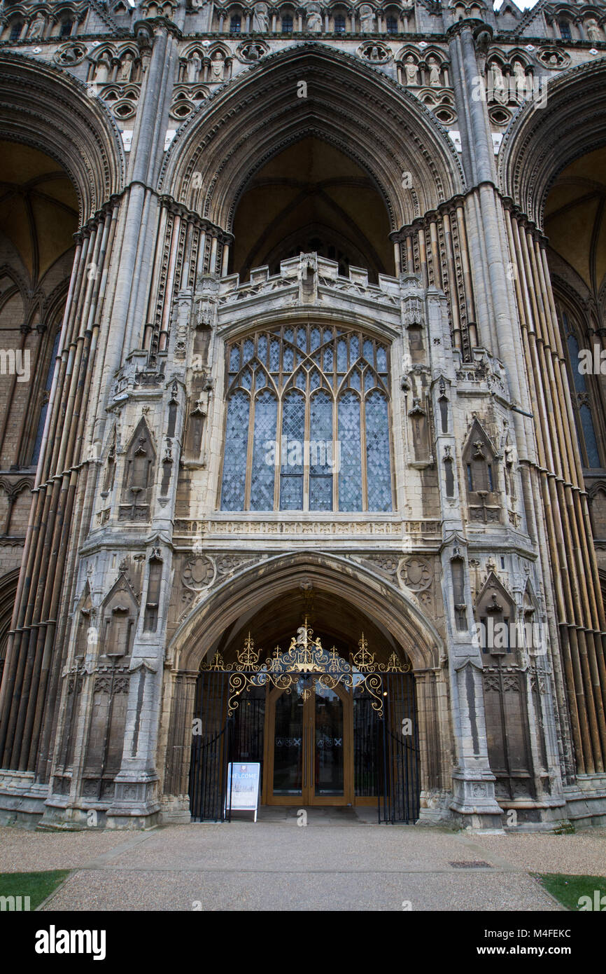 PETERBOROUGH, UK, - FEBRUARY 12, 2018. Peterborough Cathedral is an ...