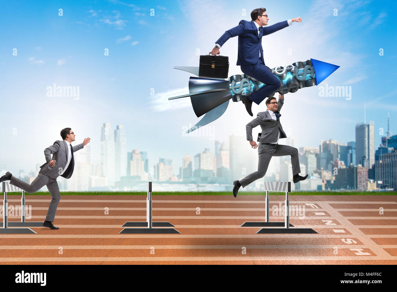 Run race rocket hi-res stock photography and images - Alamy