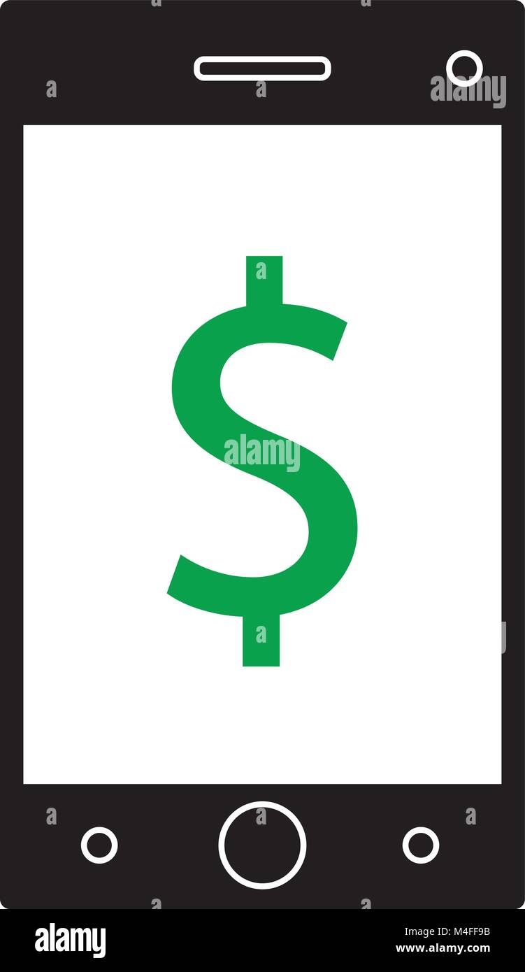 Green dollar sign on white Stock Vector Images - Alamy