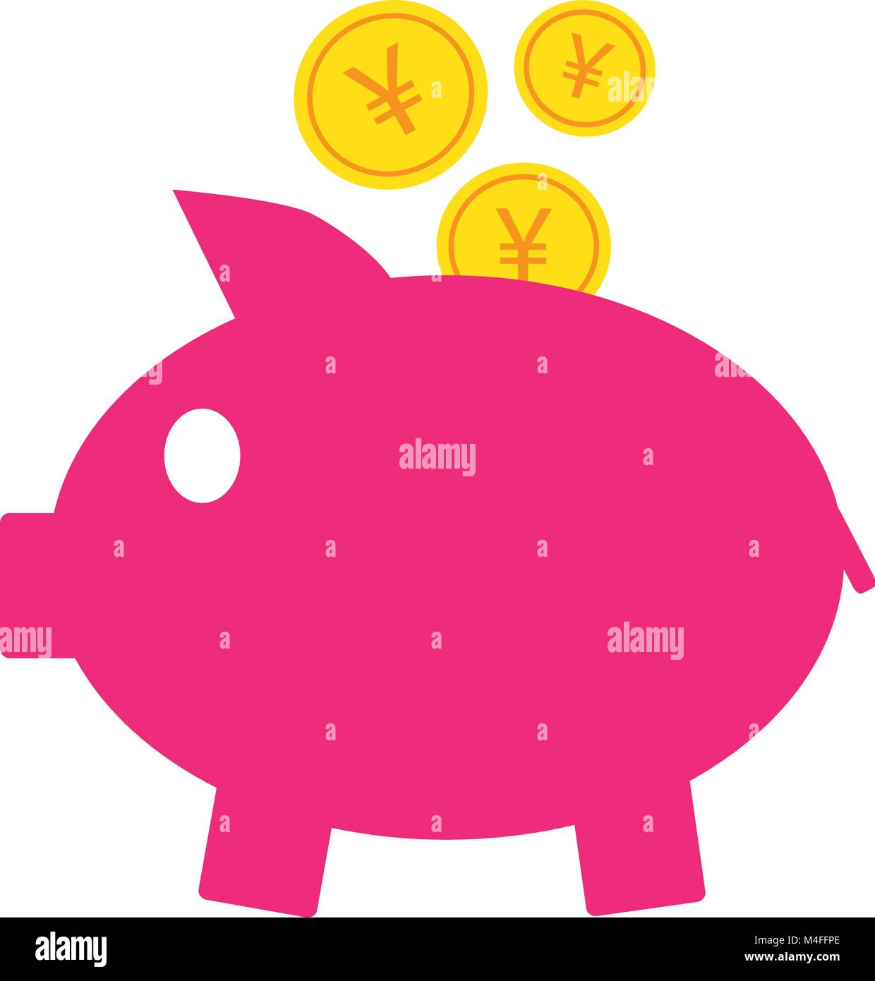 Chinese golden piggy bank Stock Vector Images - Alamy