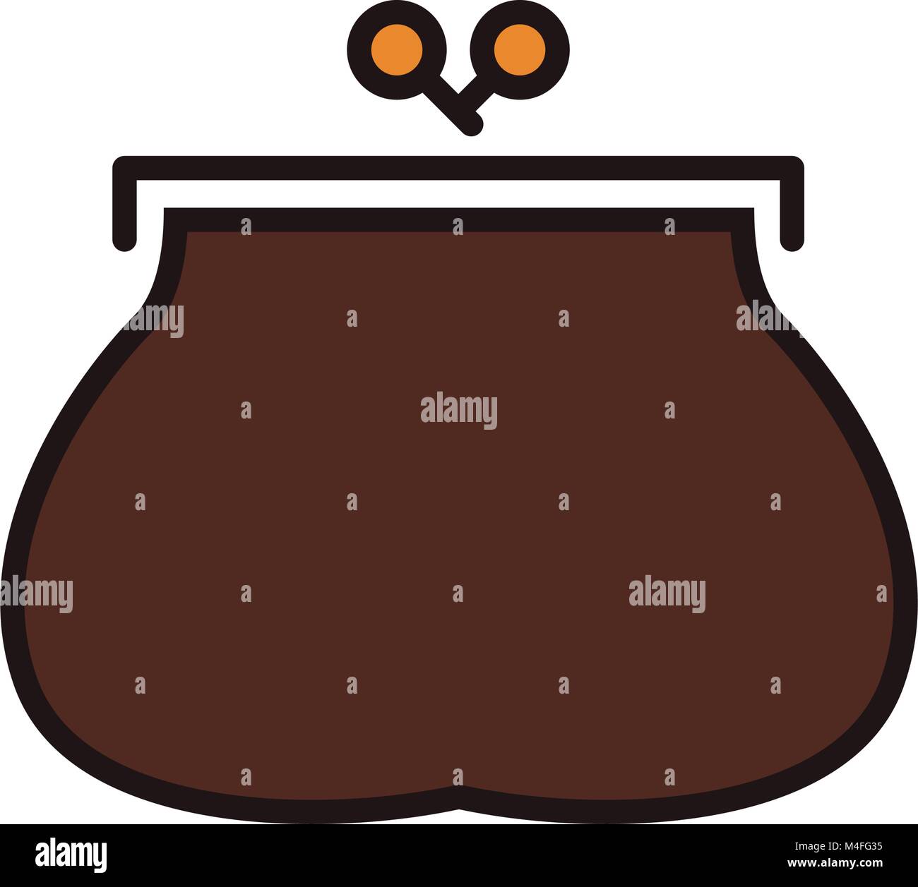 Empty coin purse Stock Vector Images - Alamy