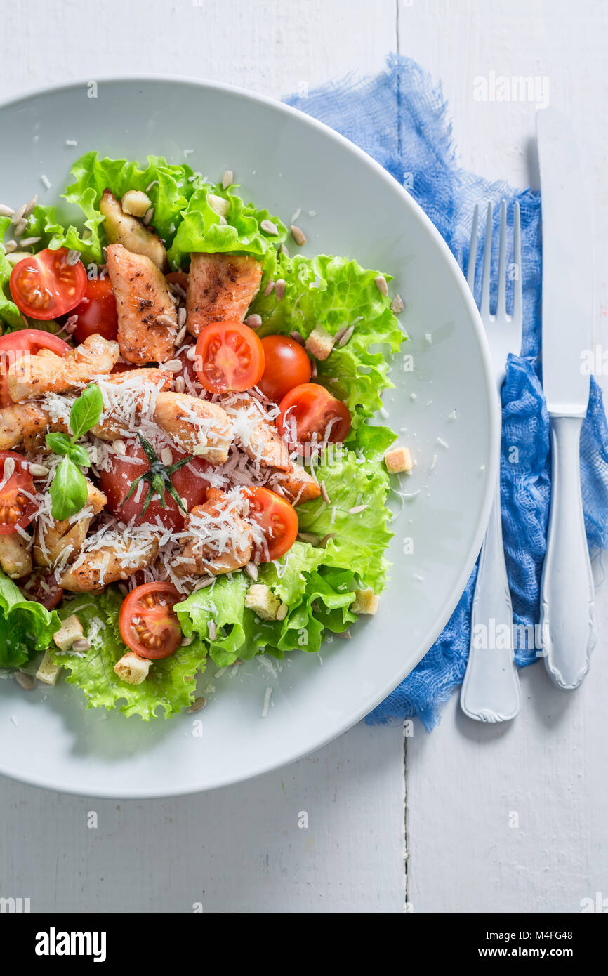 Classic caesar salad made hi-res stock photography and images - Alamy