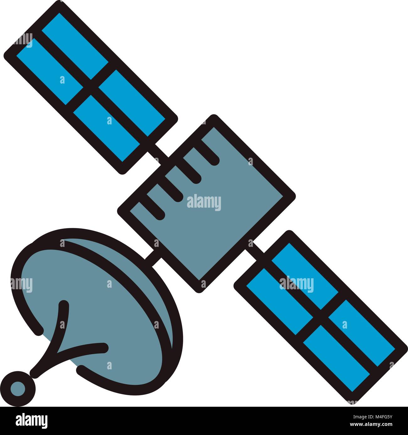 Telecommunication satellite symbol Stock Vector Image & Art - Alamy