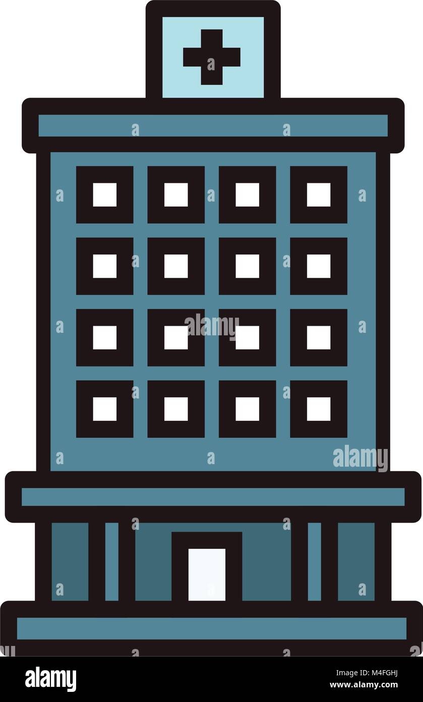 Hospital building symbol Stock Vector Image & Art - Alamy