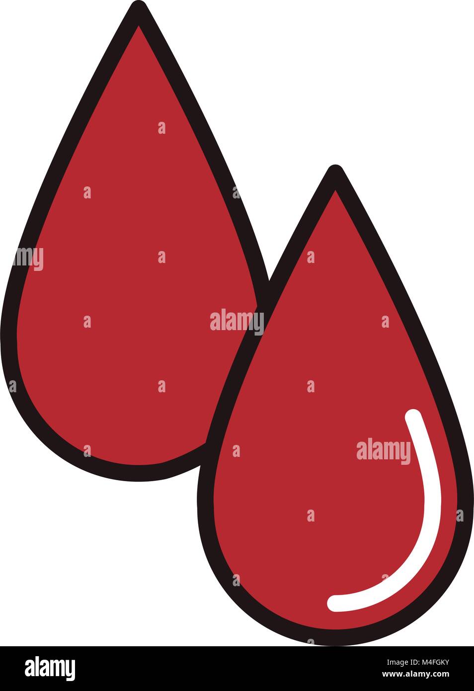 Blood drops isolated Stock Vector Image & Art - Alamy
