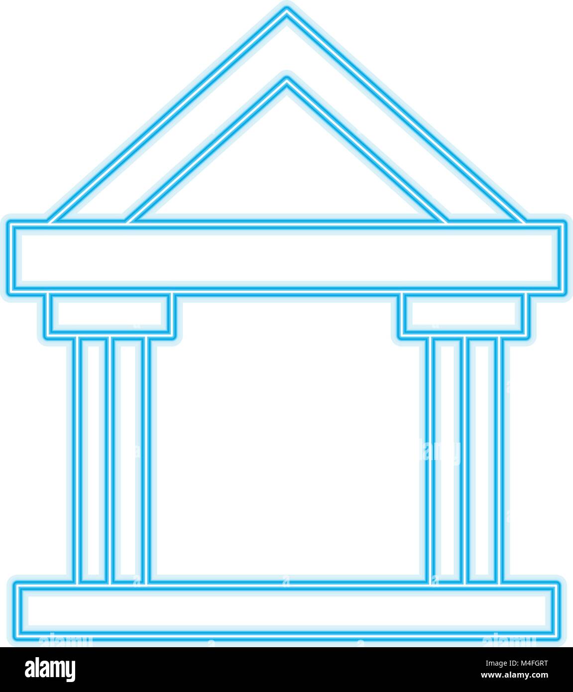 Bank building symbol Stock Vector Image & Art - Alamy