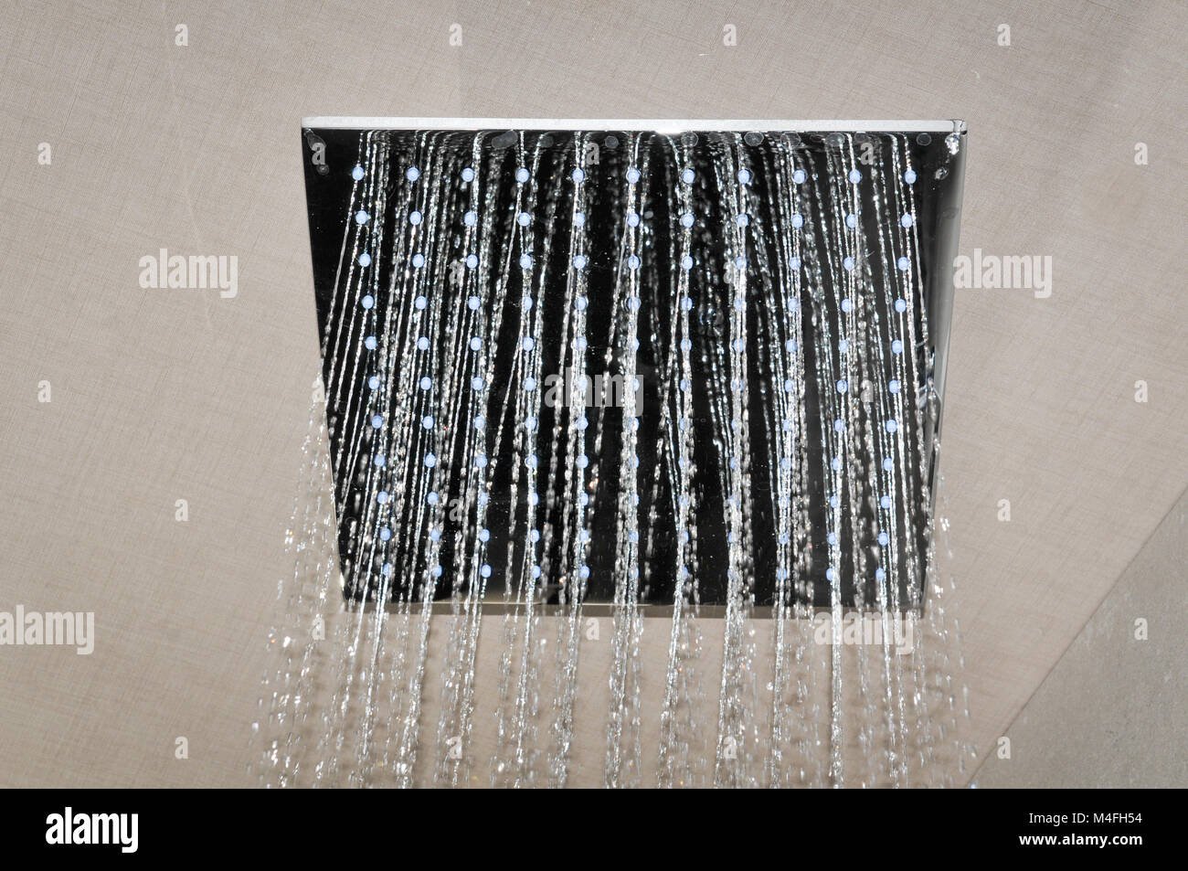 Detail of modern ceiling shower Stock Photo - Alamy