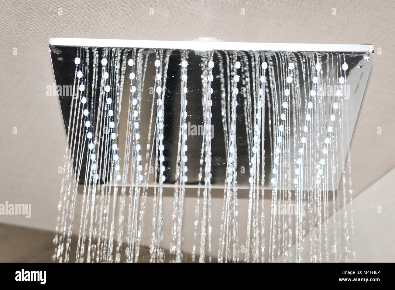 Detail of modern ceiling shower Stock Photo - Alamy